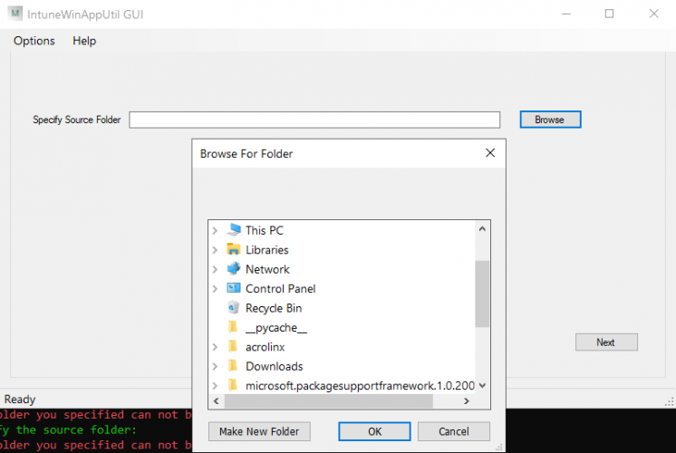 IntuneWinAppUtil GUI – Alexandru Marin