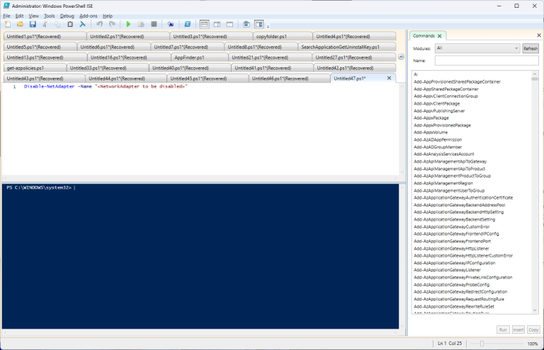 Check And Disable Network Adapters With Powershell Alexandru Marin