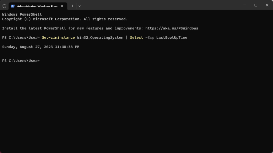 Get correct reboot time of OS with PowerShell – Alexandru Marin