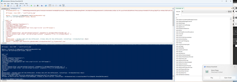 Working with Toast Notifications and using PowerShell scripts as button ...