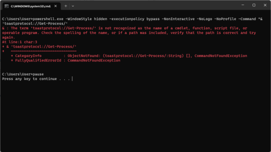 Working With Toast Notifications And Using Powershell Scripts As Button