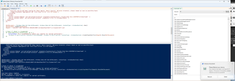 Working with Toast Notifications and using PowerShell scripts as button ...